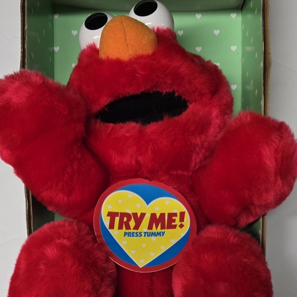 Sesame Street | Toys | Vintage New 99s Talking Elmo Loves You Plush Toy ...
